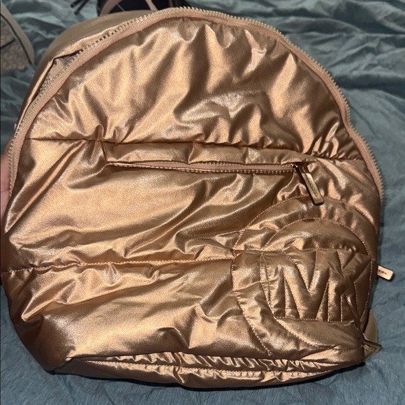 Michael Kors | Bags | Michael Kors Metallic Gold Backpack | Poshmark